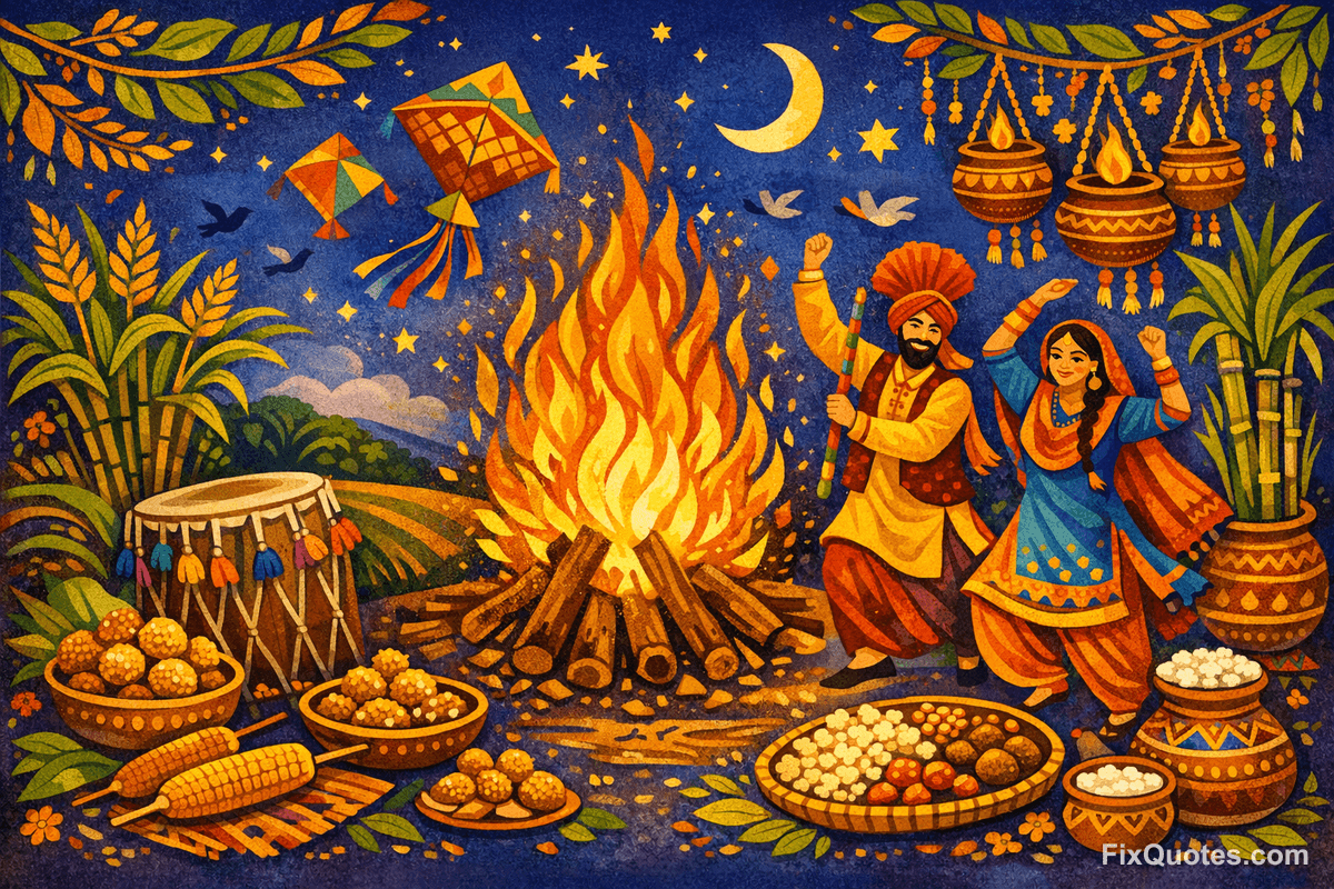 Inspiring Lohri Wishes 2026 & Quotes