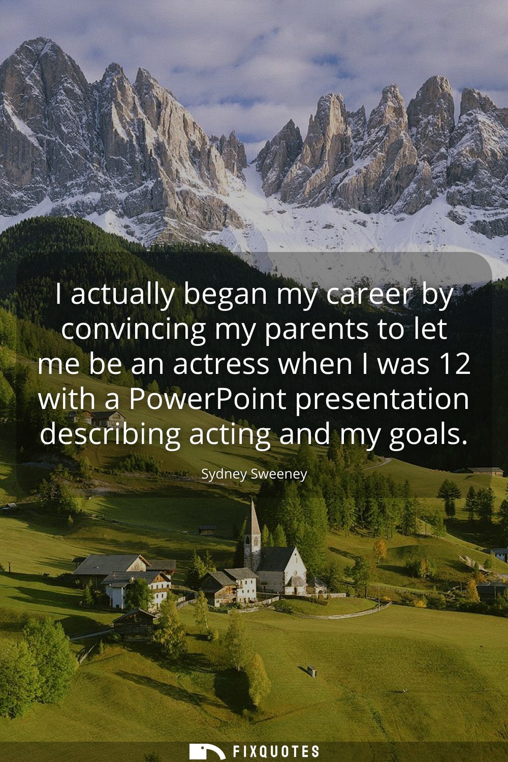 Sydney Sweeney PowerPoint at 12: Early Ambition