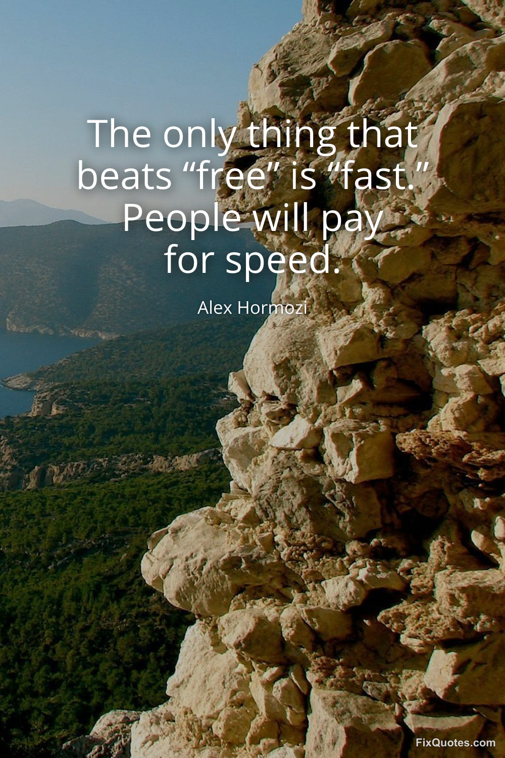 The Only Thing That Beats Free Is Fast - Alex Hormozi