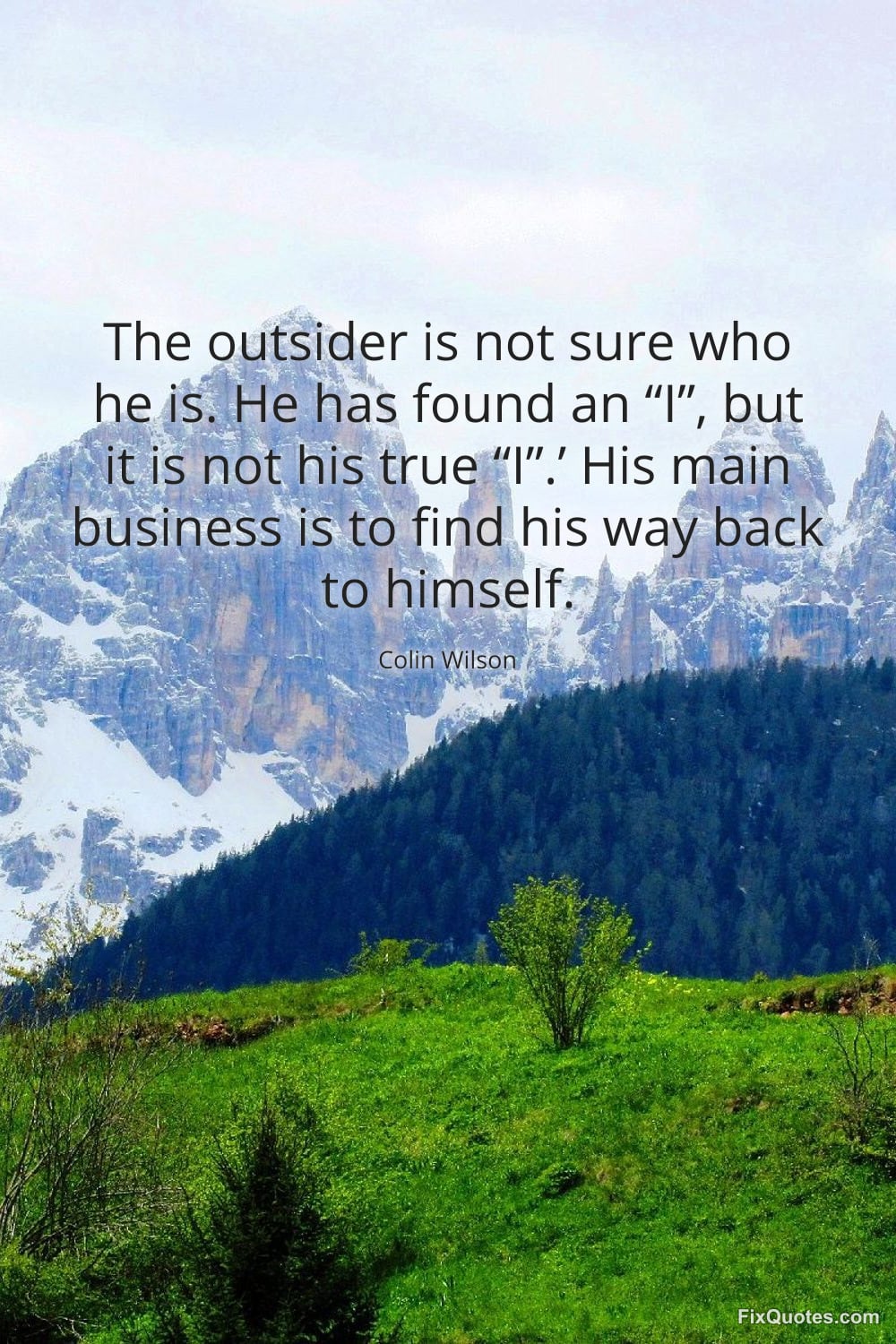 Colin Wilson: The Outsider and the True I