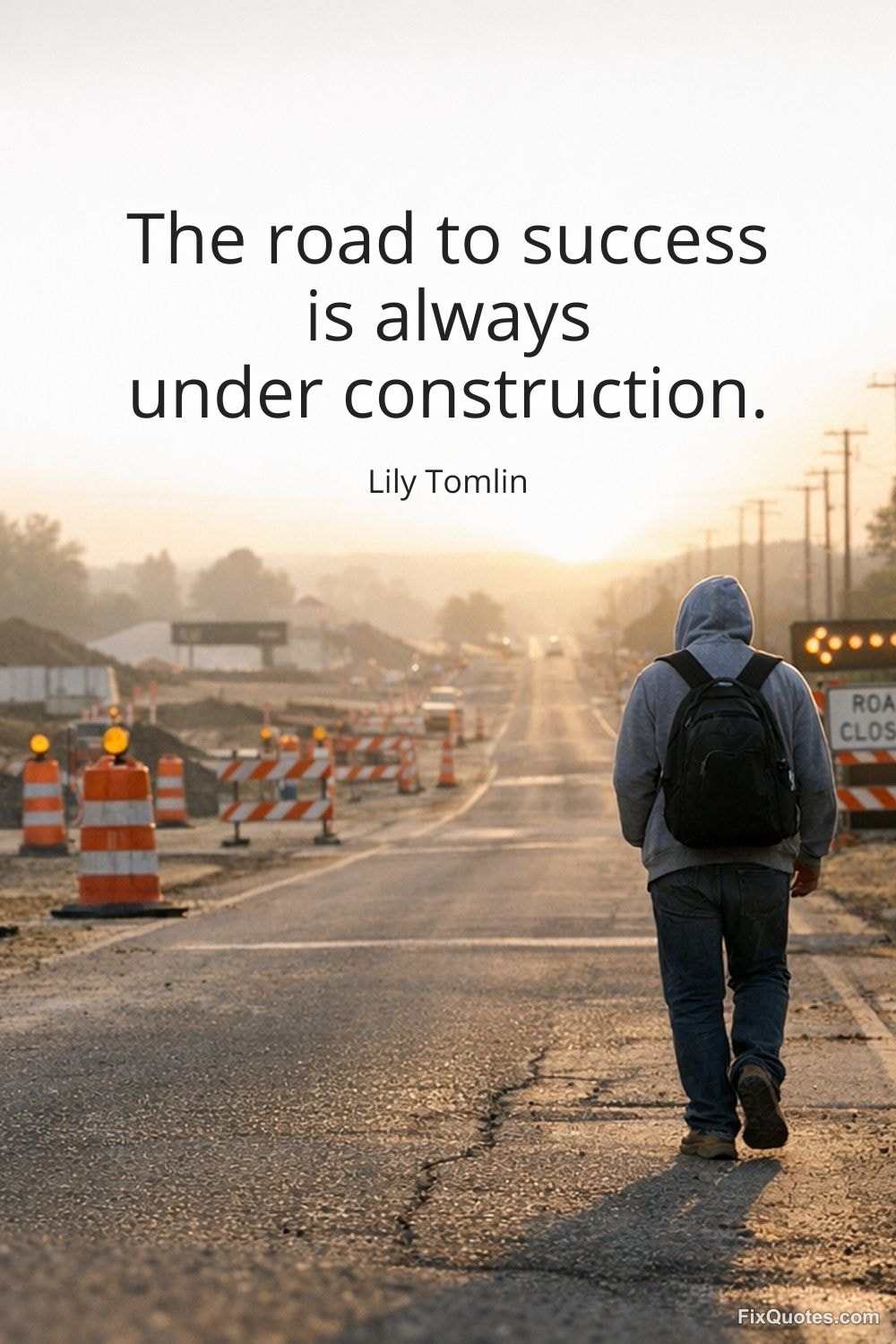 The Road to Success Is Always Under Construction by Lily Tomlin