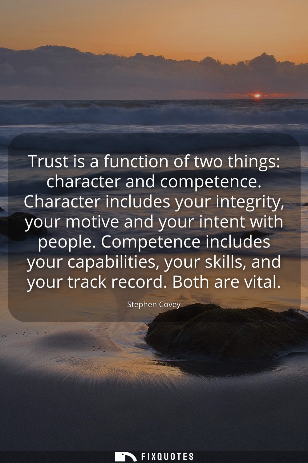 Character and Competence: Stephen Covey on Building Trust