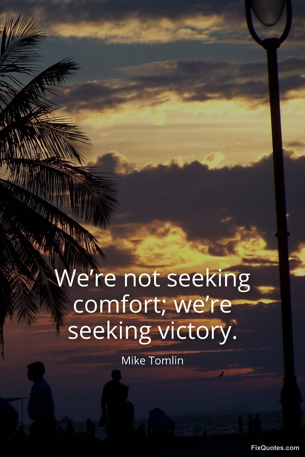 We’re not seeking comfort; we’re seeking victory - Mike Tomlin