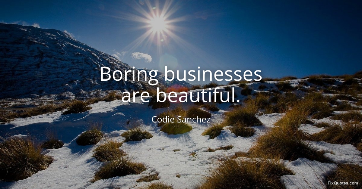 Boring Businesses Are Beautiful: Codie Sanchez on Cash Flow